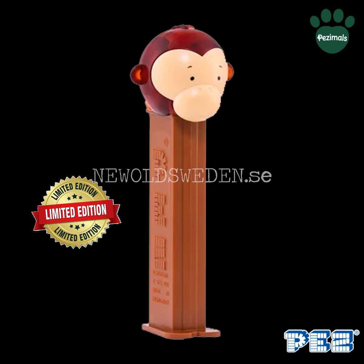 PEZ Dispenser CRYSTAL MONKEY MILO LIMITED EDITION + Godis - PEZimals ...