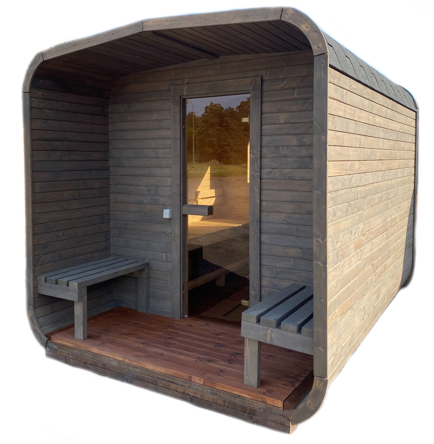 Bastu Cube 3 m med Terrass - Go Offroad