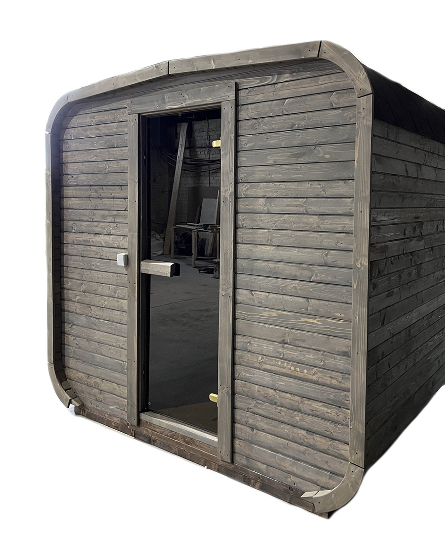 Bastu Cube 3 m med Relax / Omklädningsrum - Go Offroad