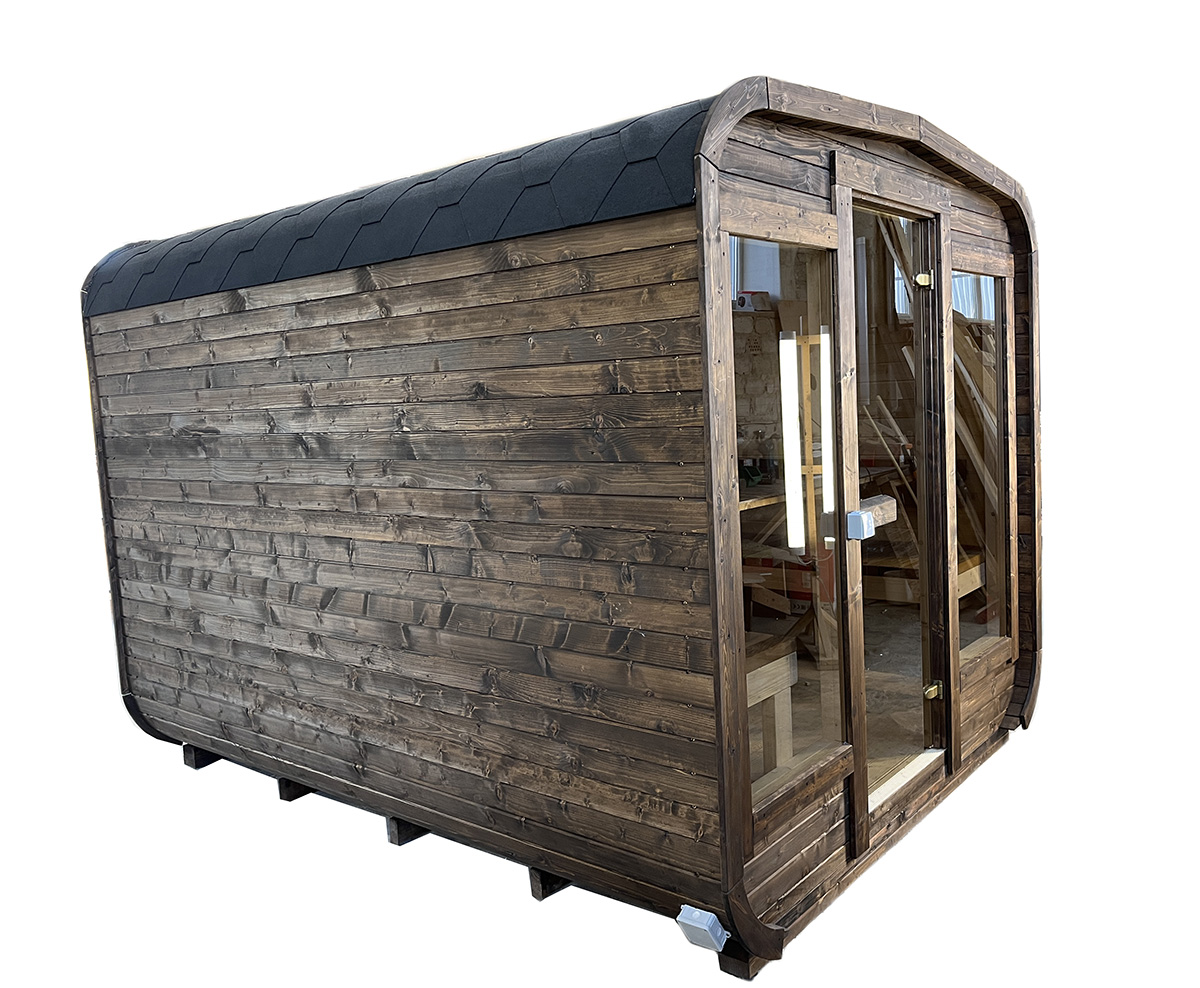 Bastu Cube 3 m med Relax / Omklädningsrum - Go Offroad