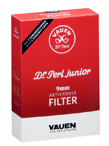 Vauen Dr. Perl Junior Pipfilter 9mm 100 st - www.piptobak.se