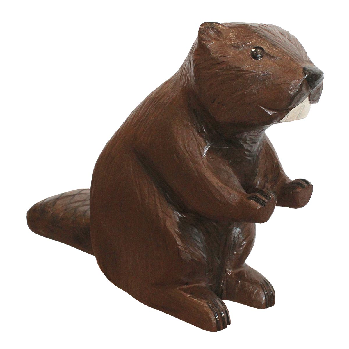 Treskulptur Bever - Norske Naturlekeplasser