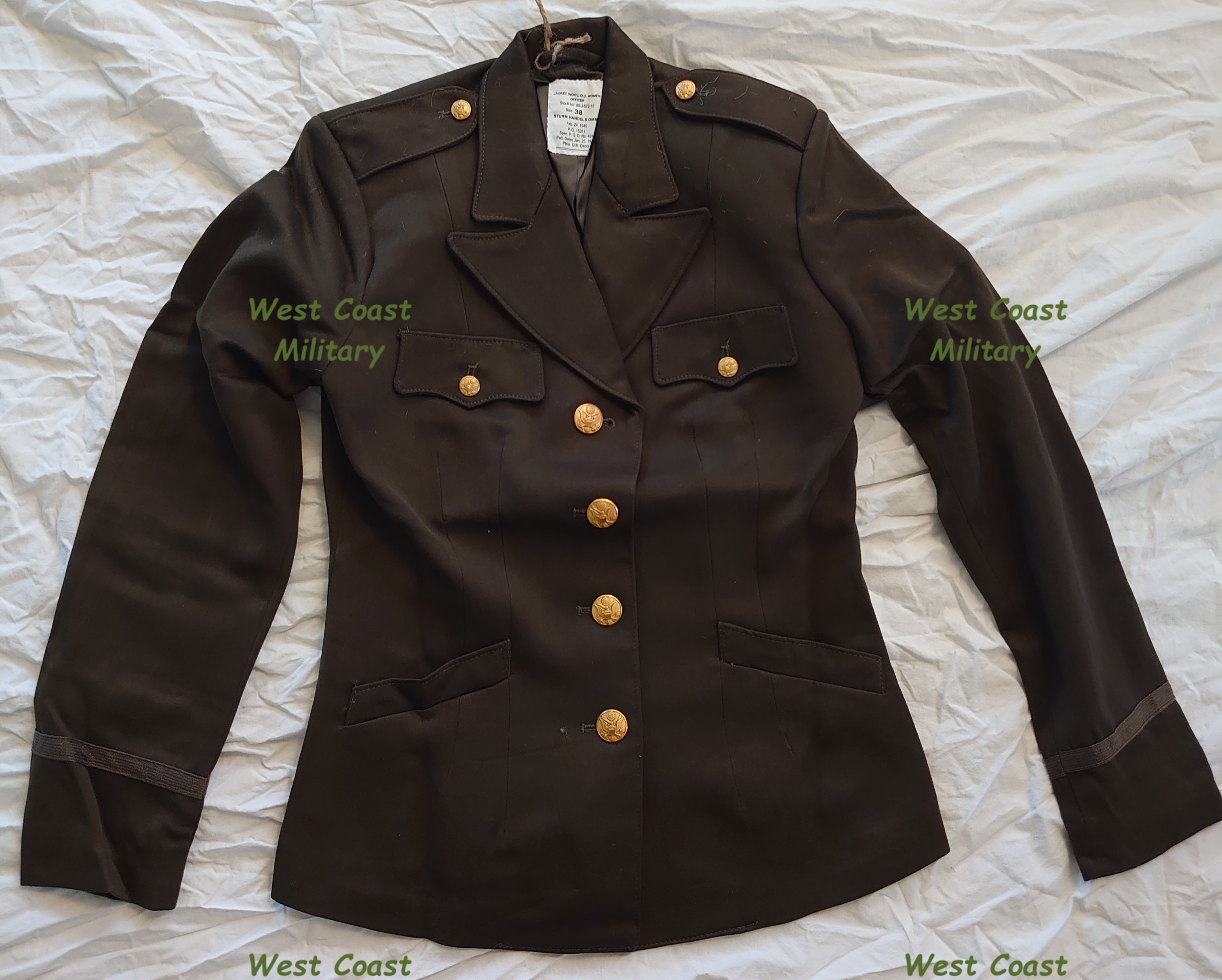 Class “A” jacket, WAC - West coast military