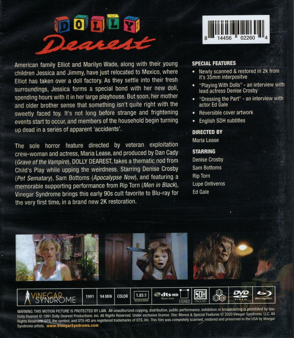 Dolly Dearest (ej svensk text) (Blu-ray + DVD) - Kvarnvideo.se