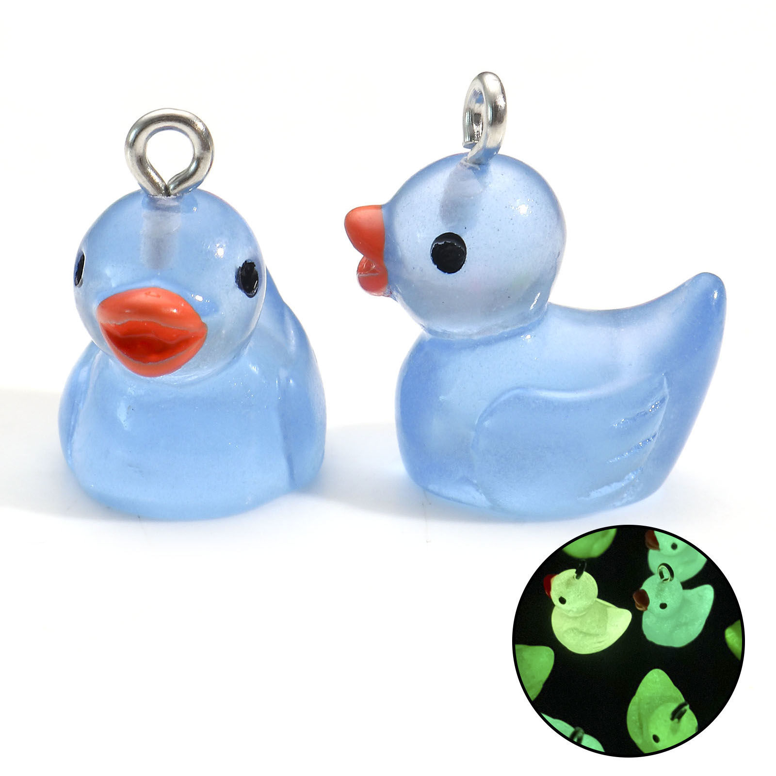 Sparklingdesign - Berlock - Resin 3D, Duck 20mm, Glow In The Dark ...