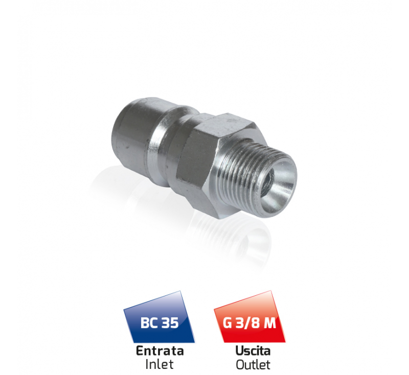 Snabbkoppling BP35 utv 3/8″ Alto - Roosclean AB