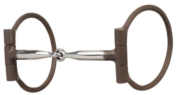 All Purpose Offset Dee Bit with 5" Sweet Iron Snaffle Mouth with Copper Inlay - Milsta