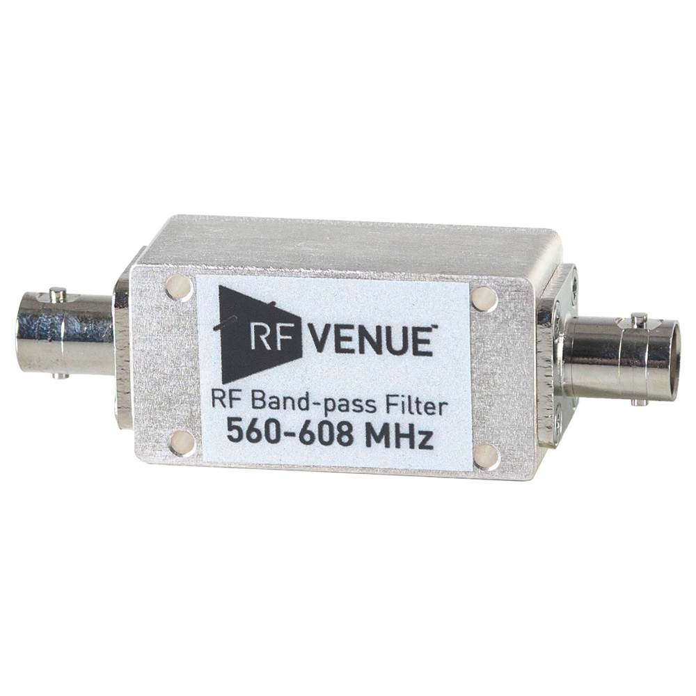 RF Venue - Band-pass Filter 560-608 MHz - Visono Media