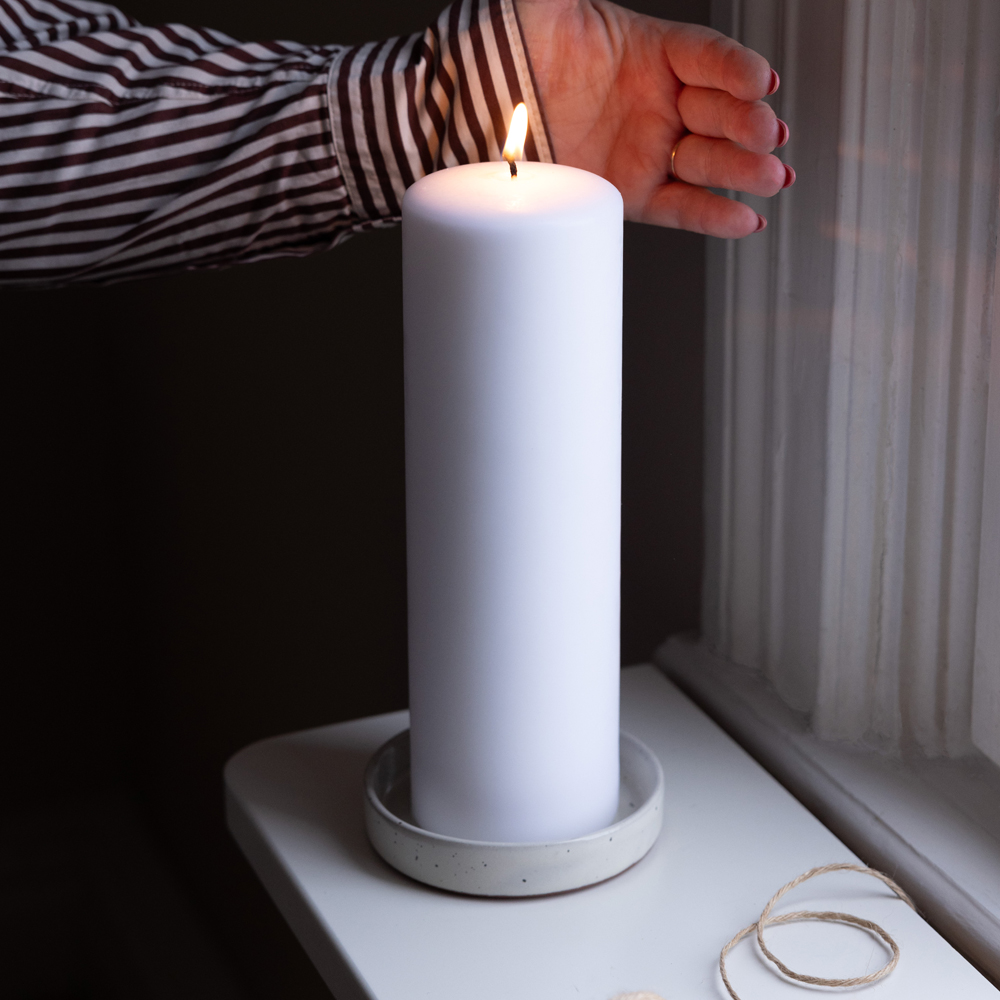 Pillar candle 78x250 mm White - liljeholmens.se