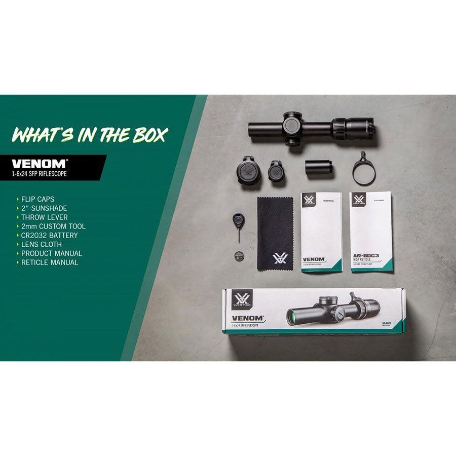 Vortex Venom 1-6x24 SFP AR-BDC3 - Bearplayshop.se