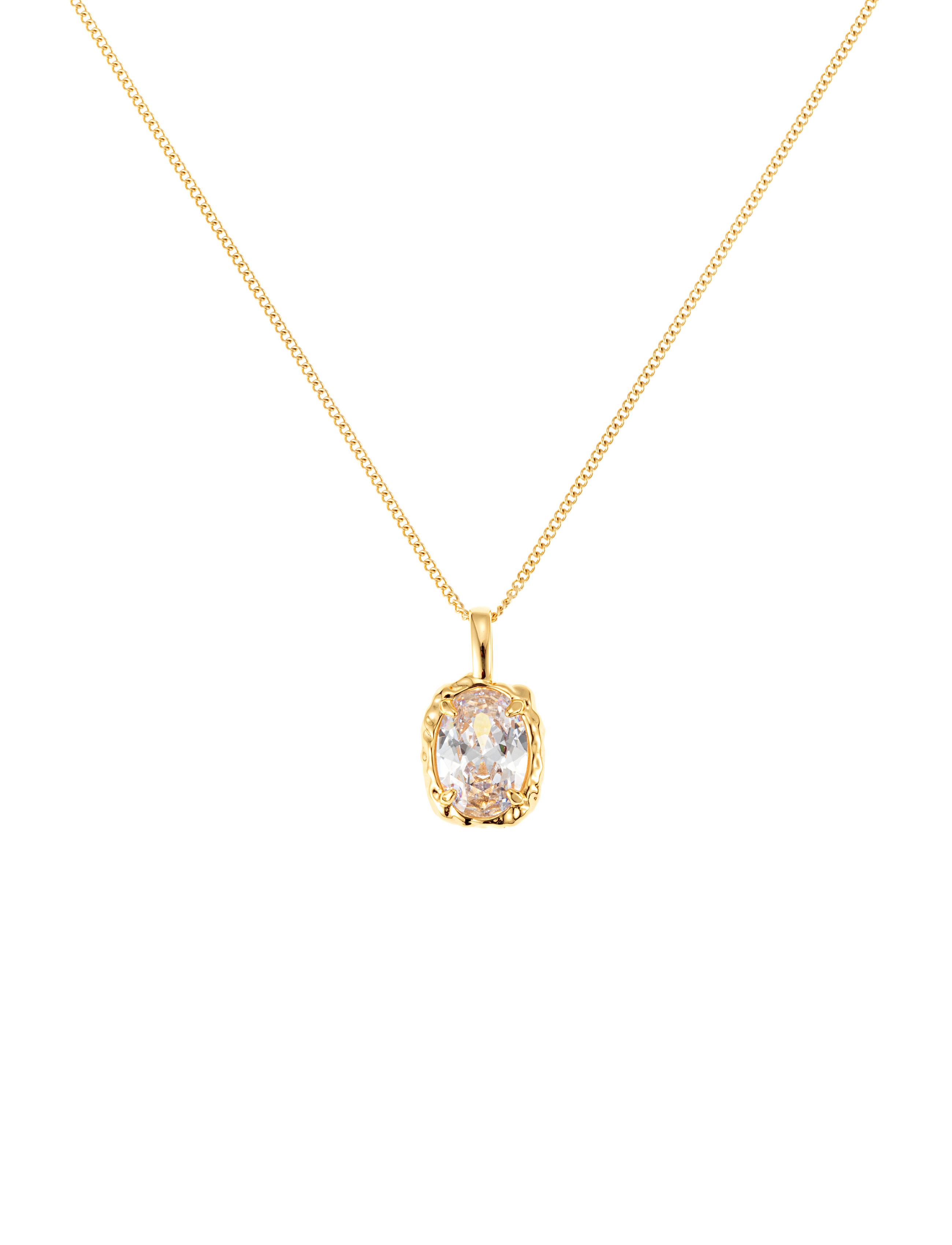 Paris long crystal necklace gold - By Jolima Paris long crystal necklace gold - By Jolima
