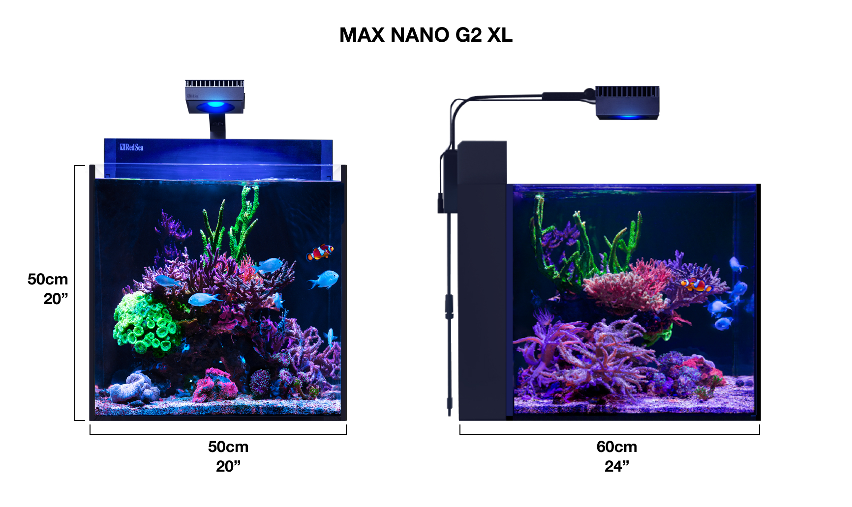 Red Sea Nano G3 XL 125Liter Komplett plug & play saltvattensakvarium ...
