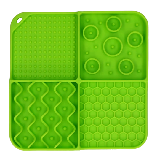 Eat Slow Live Longer Lick Mat Dimensions Rectangle - Doggie-Zen