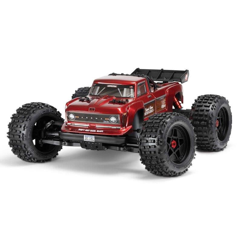 ARRMA 1/10 OUTCAST 4X4 4S V2 BLX Stunt Truck RTR, Red - HAB