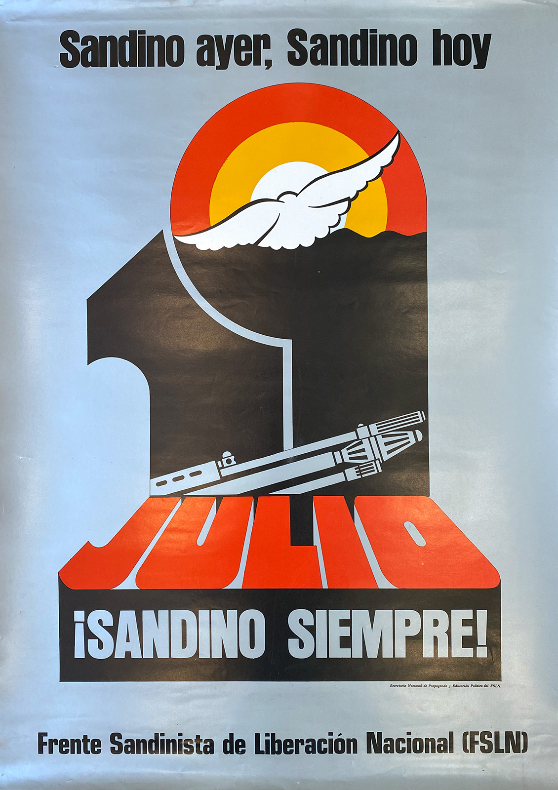 vintageaffischer - SANDINO AYER, SANDINO HOY – FSLN, NICARAGUA