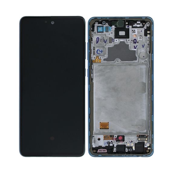 Samsung Galaxy A72 Skärm med LCD Display Original - Blå - Phonecrash.se