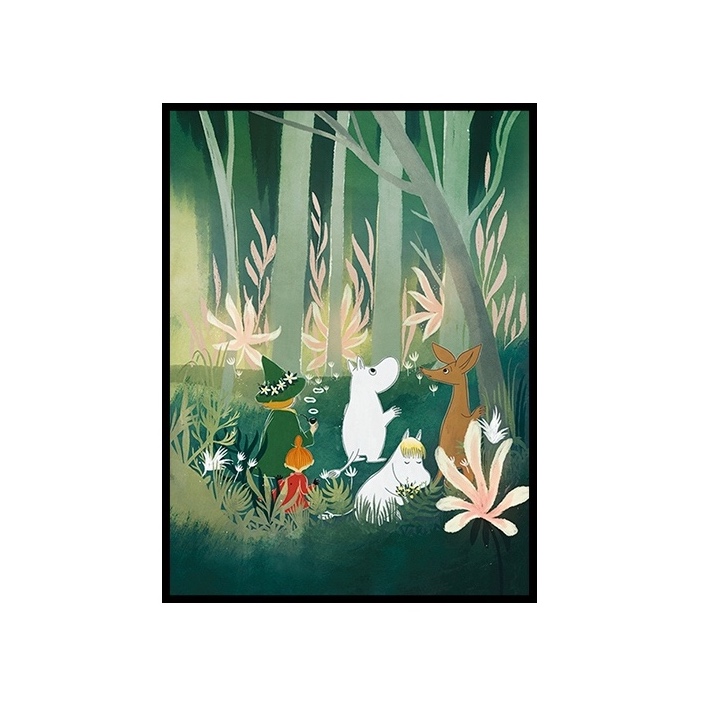 Mumin affisch TROLLSKOG, 60x80 cm - floryd.se