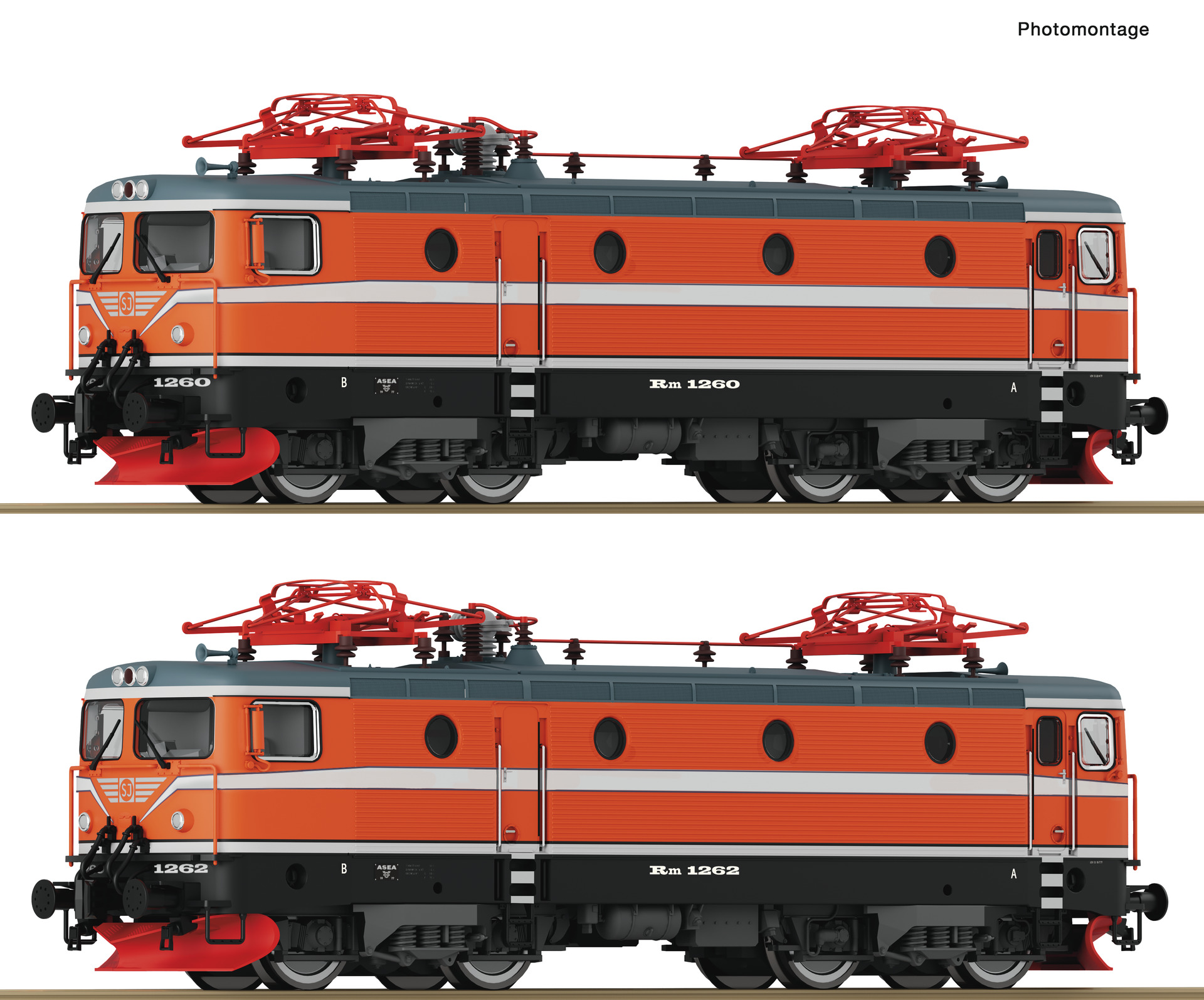 Lokset 2x ellok SJ Rm, DCC m ljud - Habo Hobby