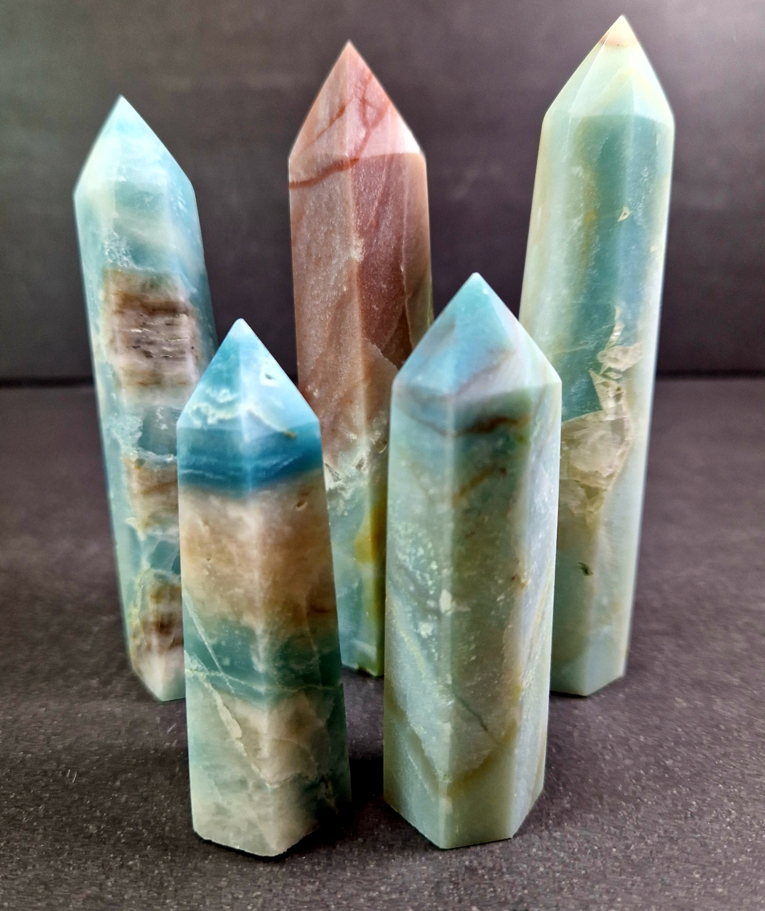 Stengarden.com - Karibisk blå kalcit, Torn