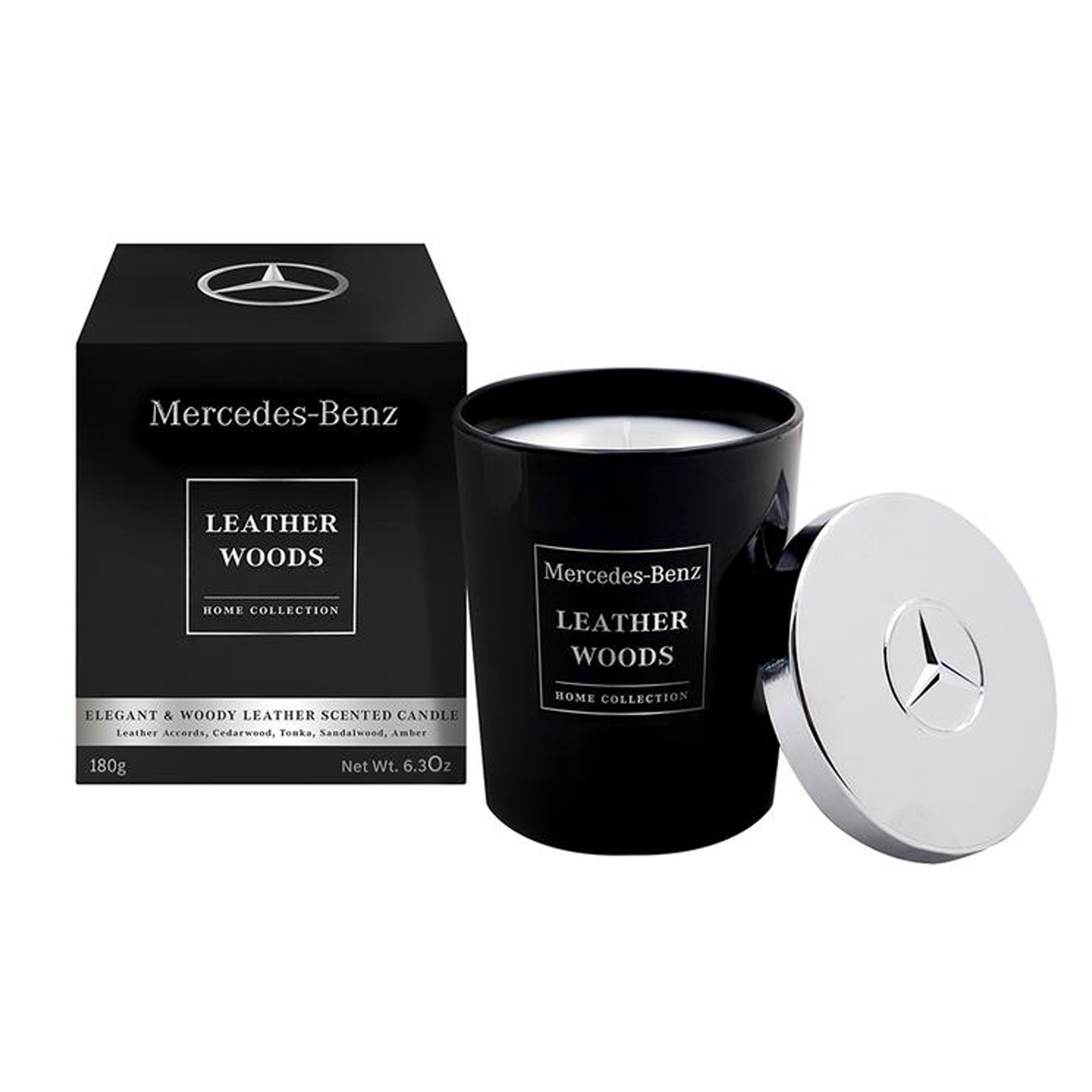 CKM Car Design - Scented candle leather woods 180g Original Mercedes-Benz