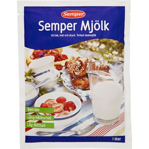 Semper Milk Powder 96 grams - Backpackinglight.dk