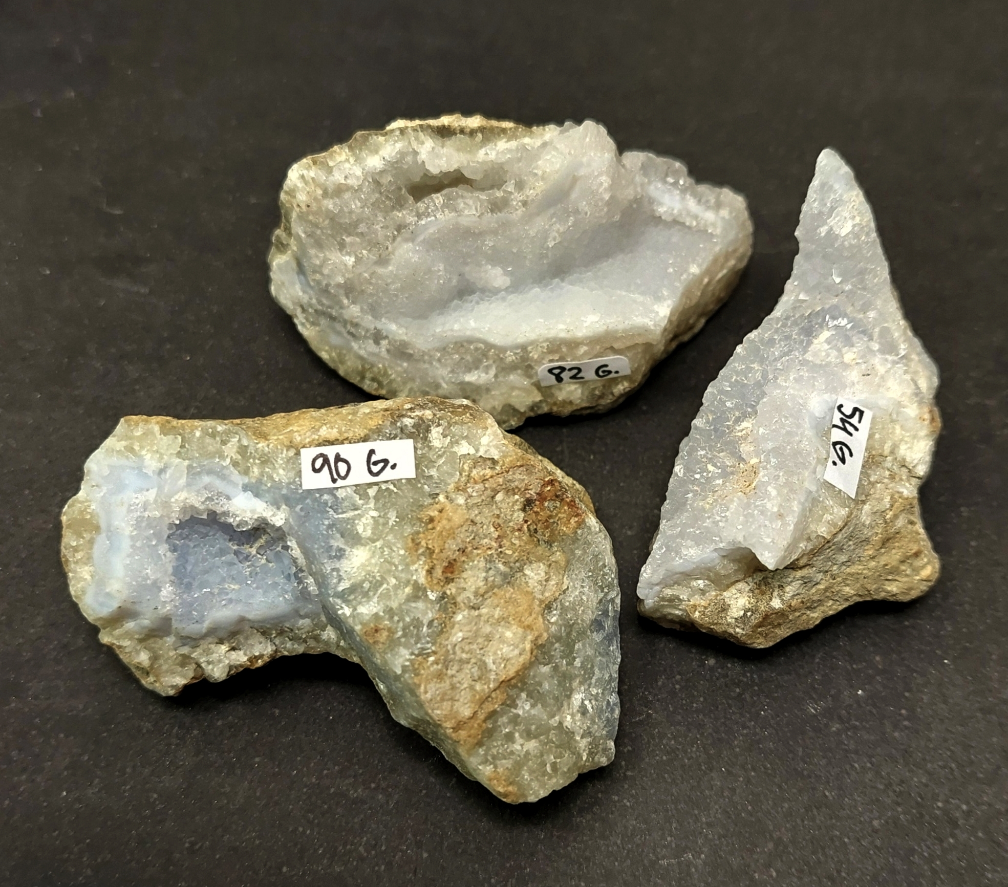 Stengarden.com - Blå Bandagat (Kalcedon) - Rå