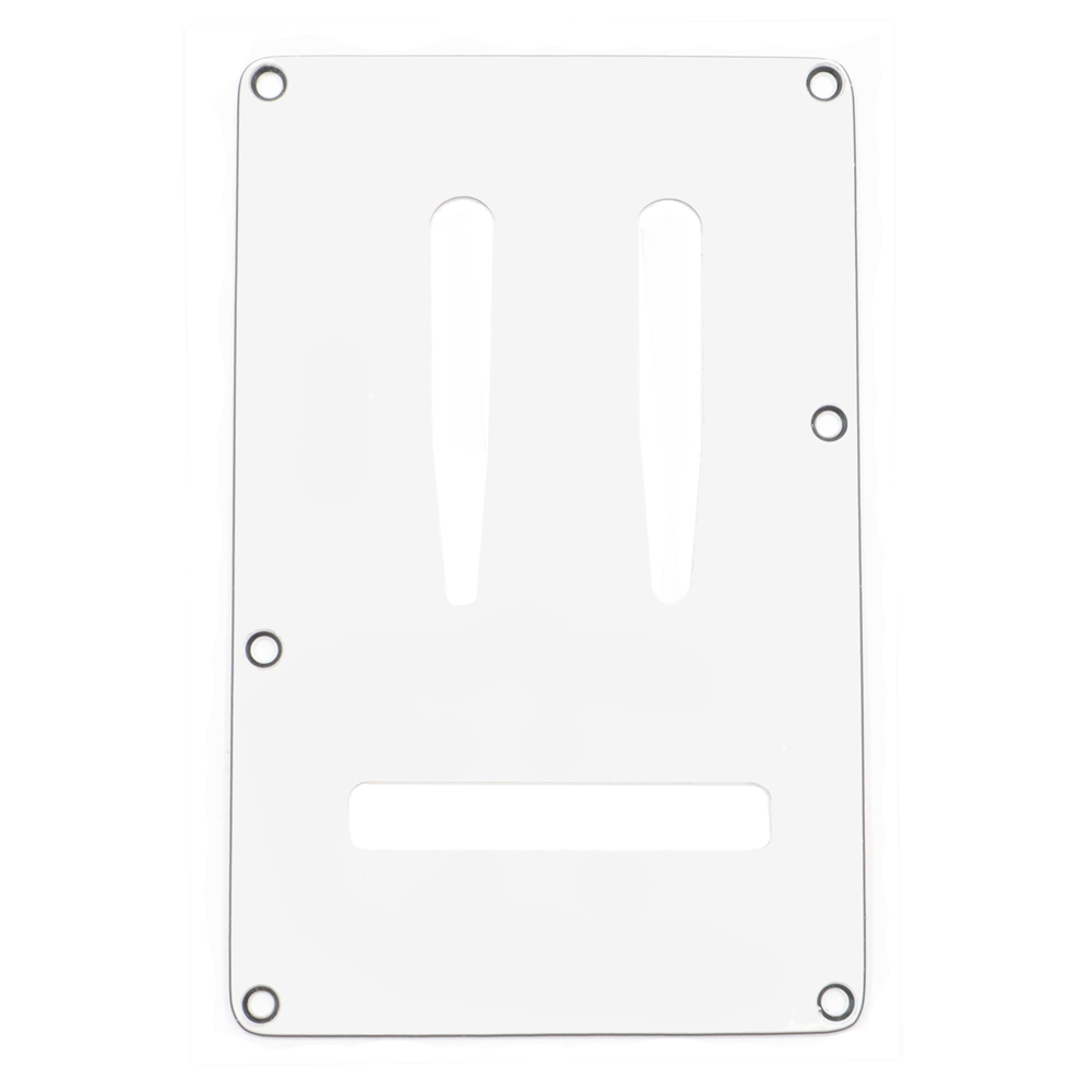 stringsnordic.com - Backplate Modern Style Tremolo Cover 3-Ply (White)