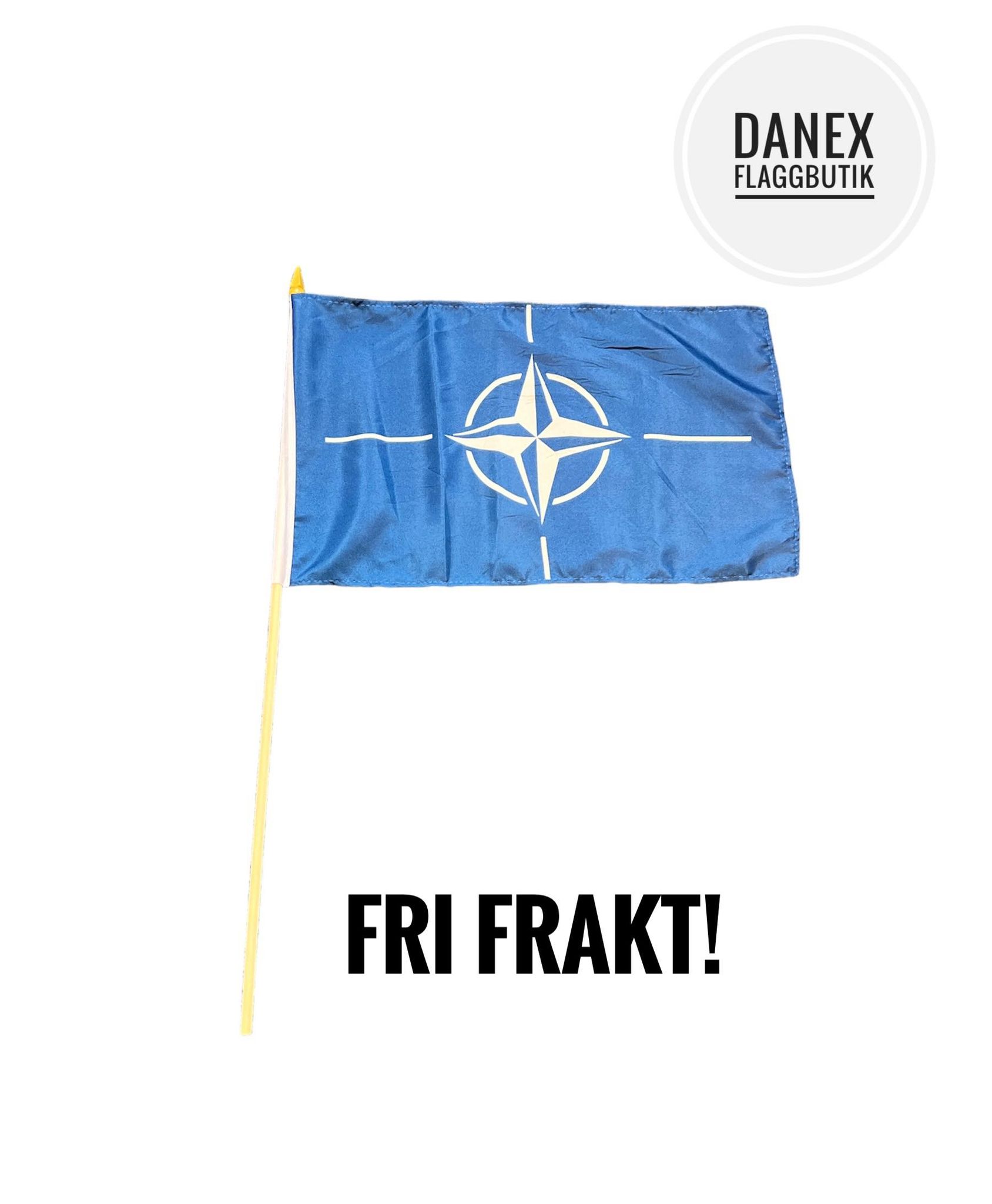 Handflagga NATO 1st - Danex Flaggbutik