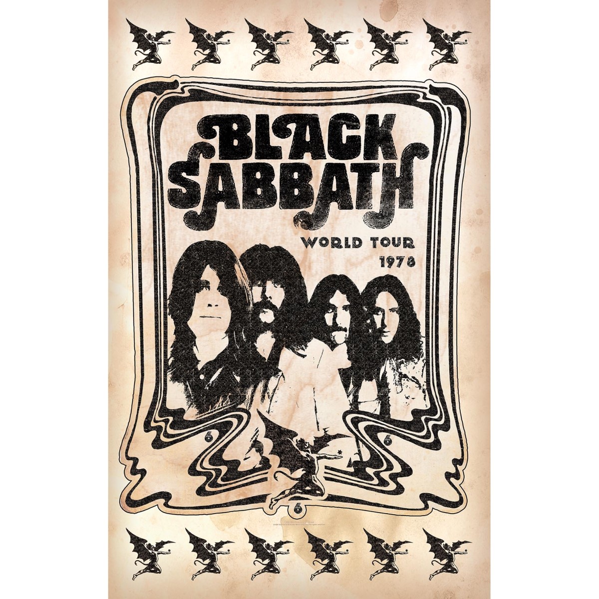 Black Sabbath World Tour 1978 Flag - Rockzone