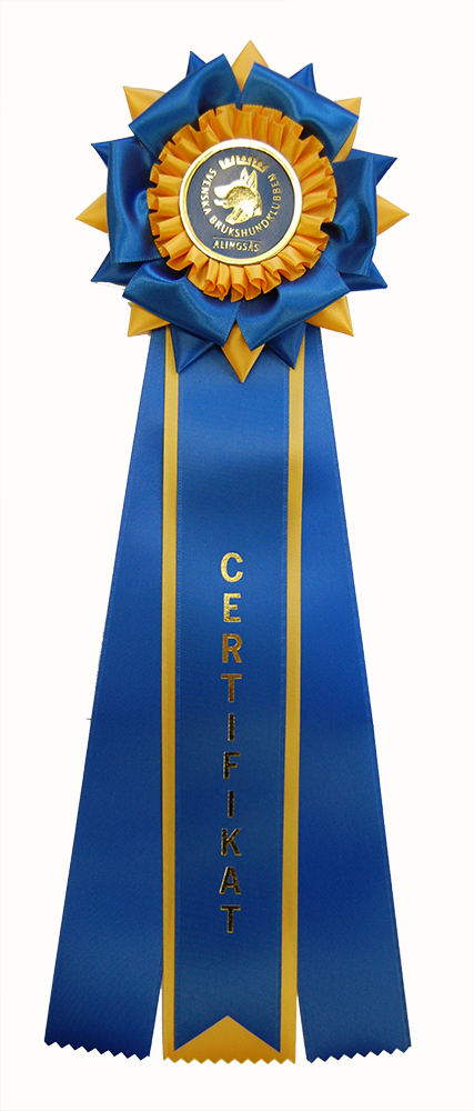 Rosette with 2 stars, petals, ruffles, 3 tails - Monomak since 1977