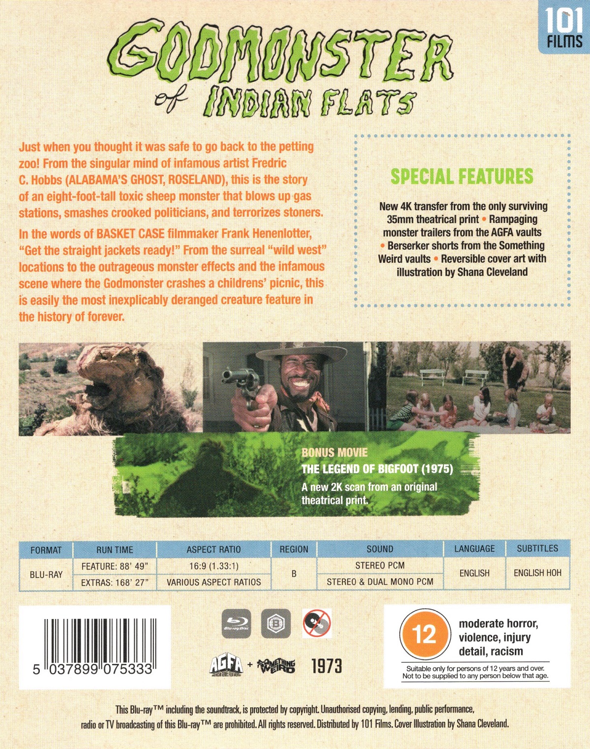 Godmonster of Indian Flats (Limited Edition) (ej svensk text) (Blu-ray ...