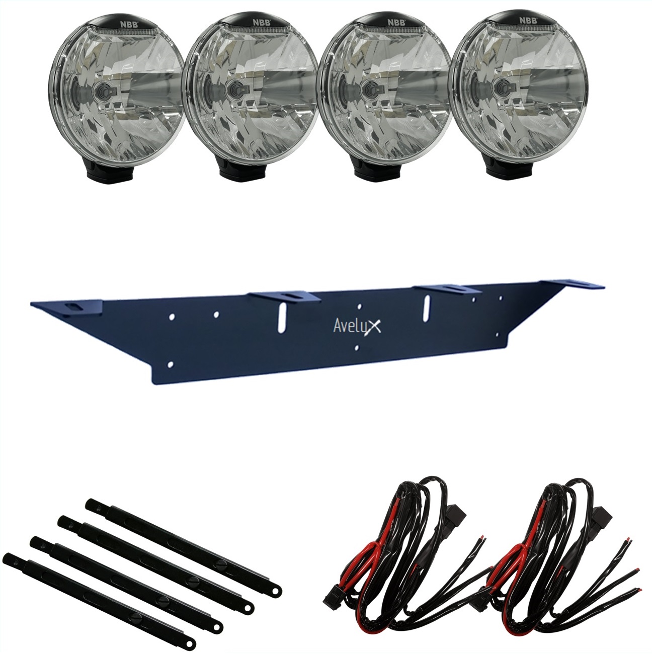 NBB 225 LED Extraljuspaket | 4-pack - Extraljuskungen.se