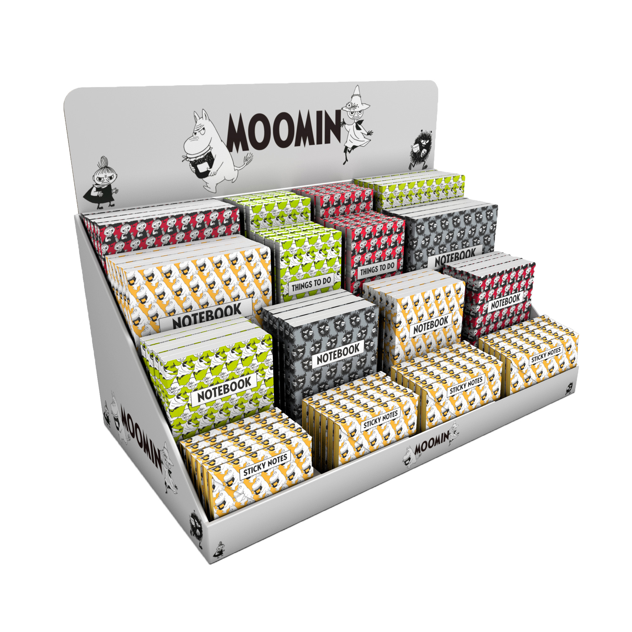 Moomin Pop Art Display - 96 Pieces - NELLISPRESENTER-B2B