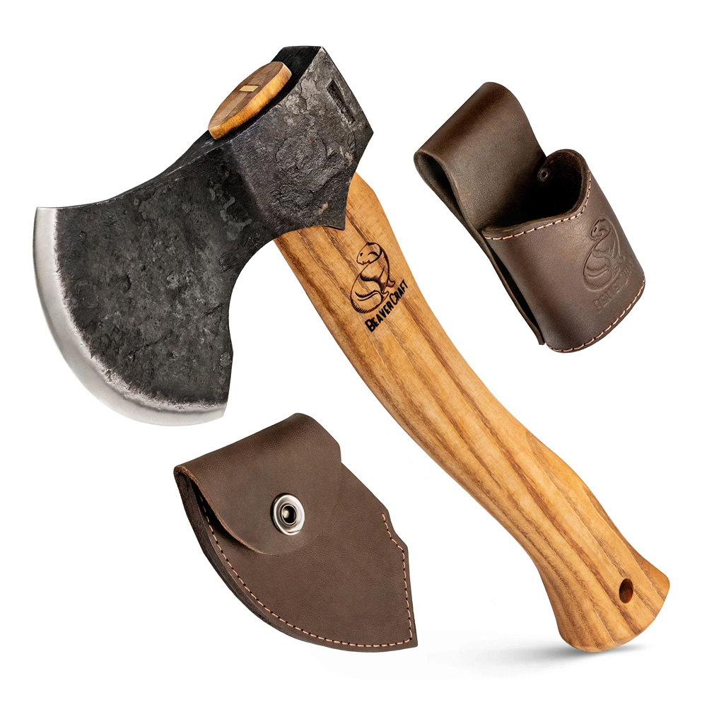 BeaverCraft | Woodcraft Bushcraft Splitting Axe | AX3 - The General Prepper