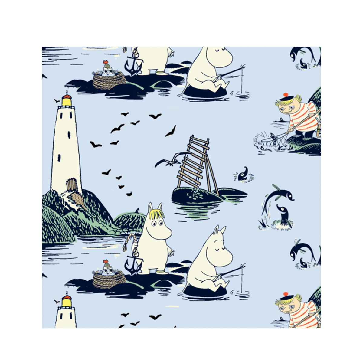 Mumin Servetter - Moomins and the sea - Nellispresenter