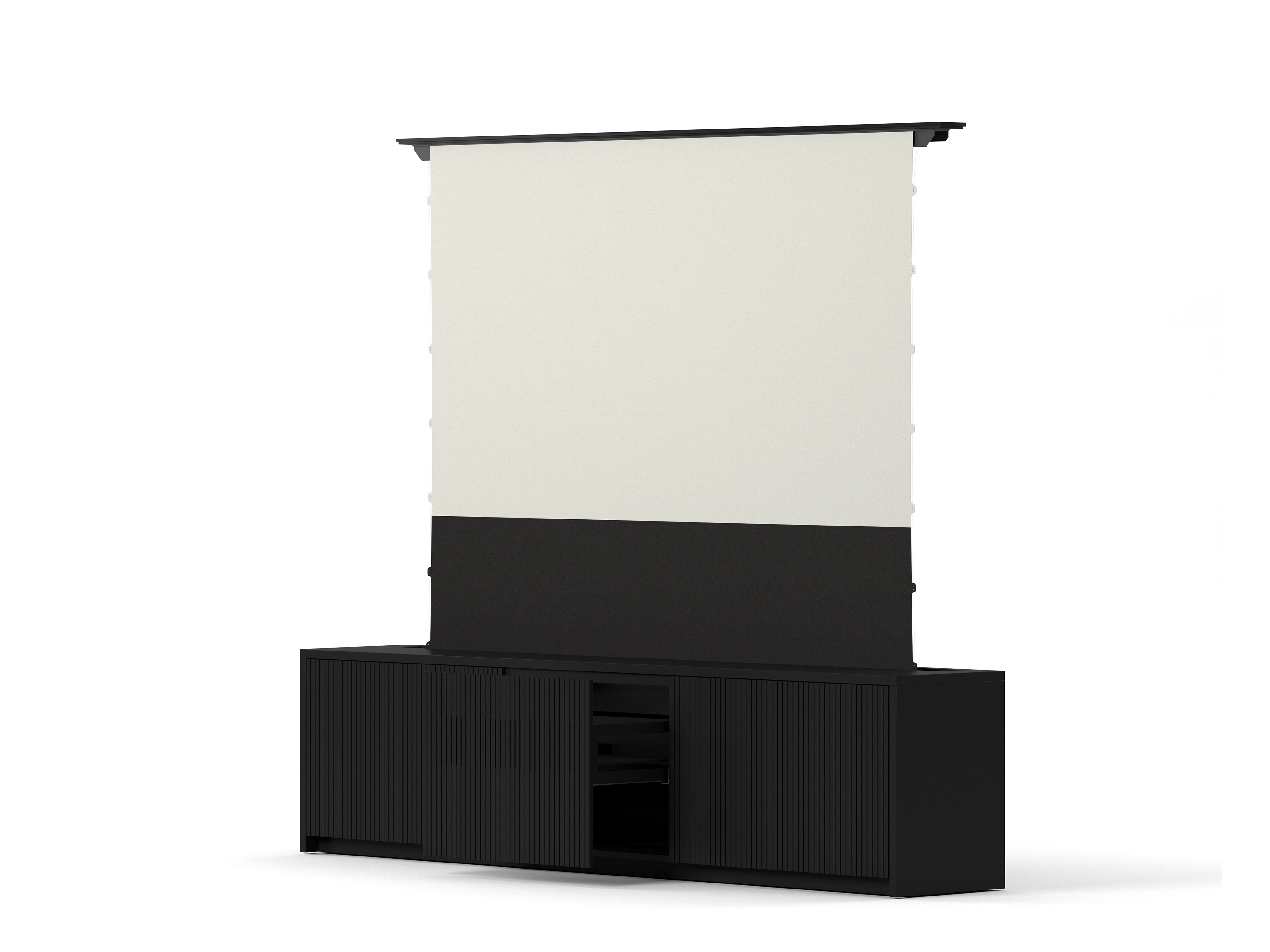 M Projection Laser TV Cabinet 84" Black - Multibrackets