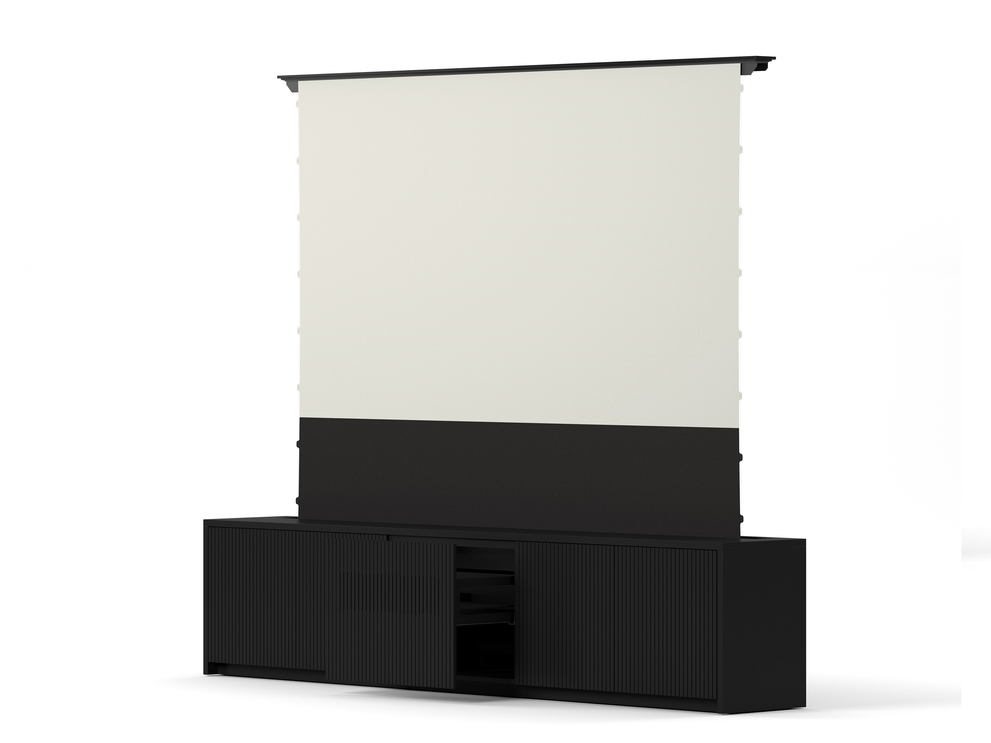M Projection Laser TV Cabinet 100" Black - Multibrackets