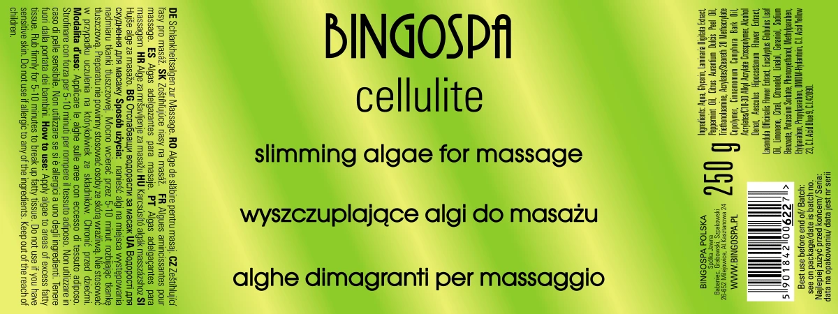 Cellulitis massage met afslankende algen | Behandel cellulitis