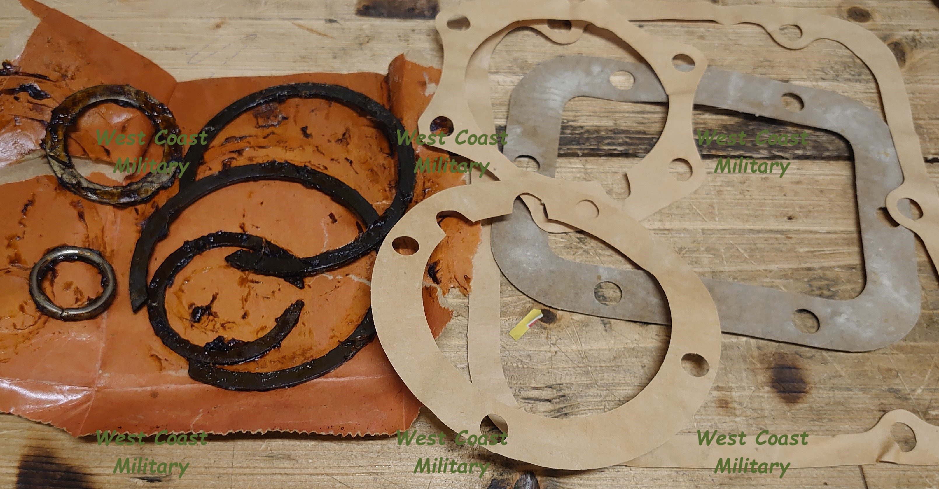 Small parts kit + gasket - West coast military