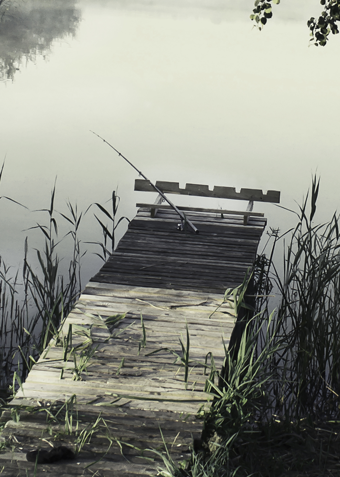 Photo Art - Fishing Bridge - | Canvasbutik.com