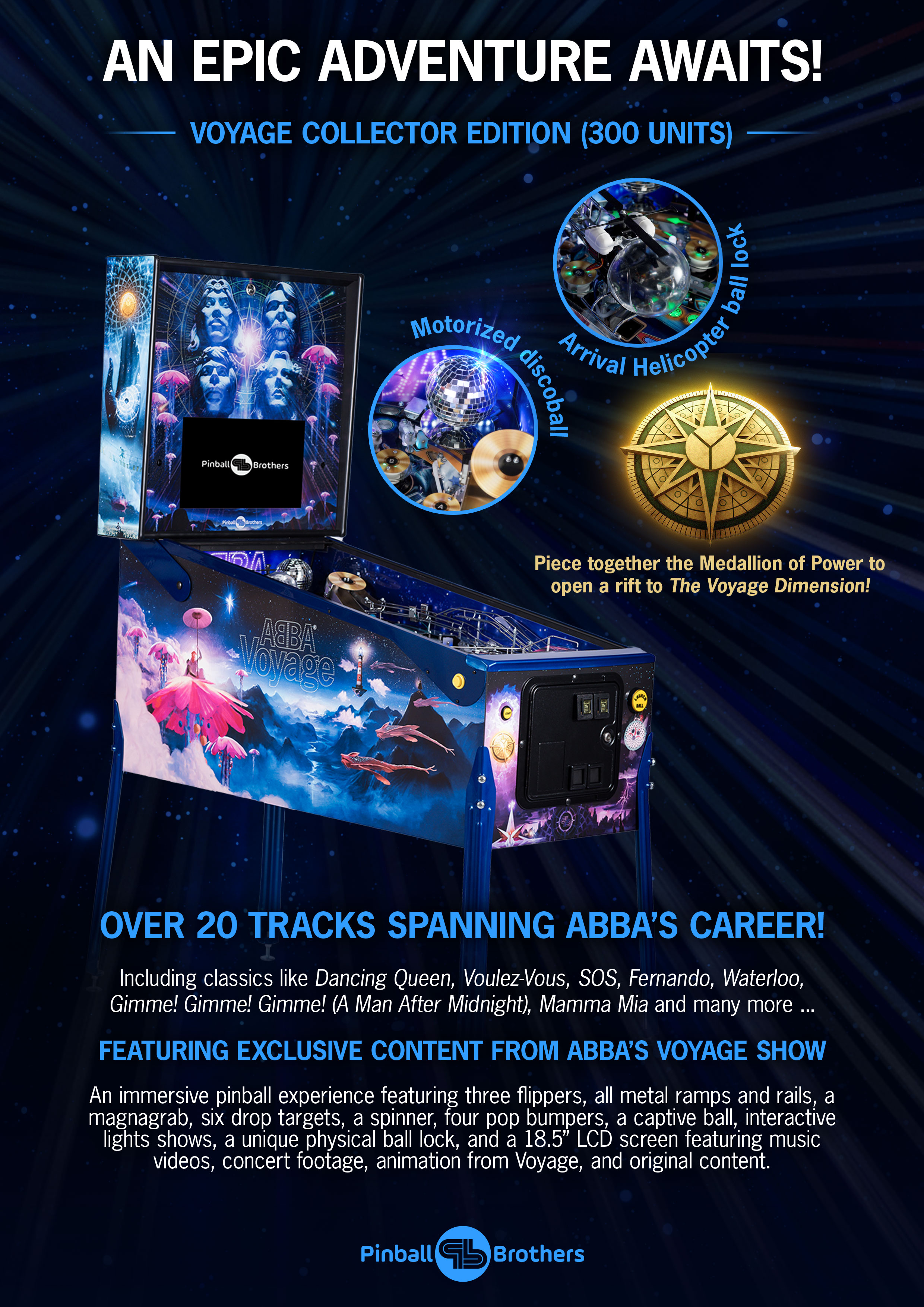 ABBA Pinball - Voyage Collector's Edition (300 Units) - Pinball ...