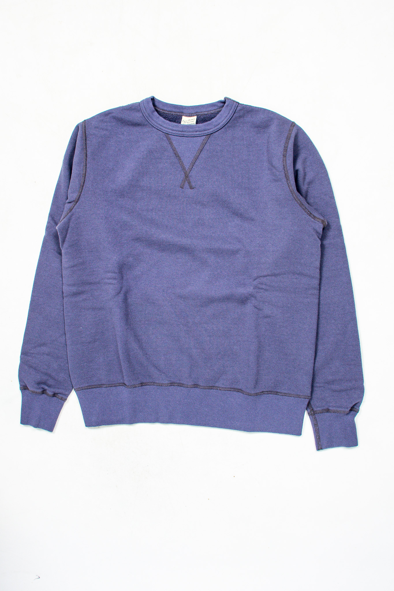 Buzz Rickson's - Loopwheeled Plain Sweatshirt Navy - Göteborg Manufaktur