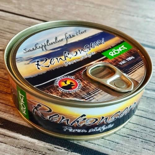 Renkött, Rökt i Konserv Att Köpa. Närproducerat, 190 gram.