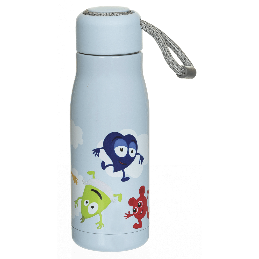 Vattenflaska för barn dekorerad med Babblarna