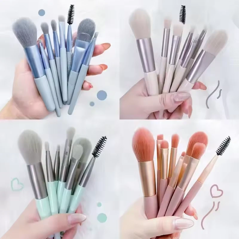Make-up brush kit, 8 delar | Köp make-up borstar här