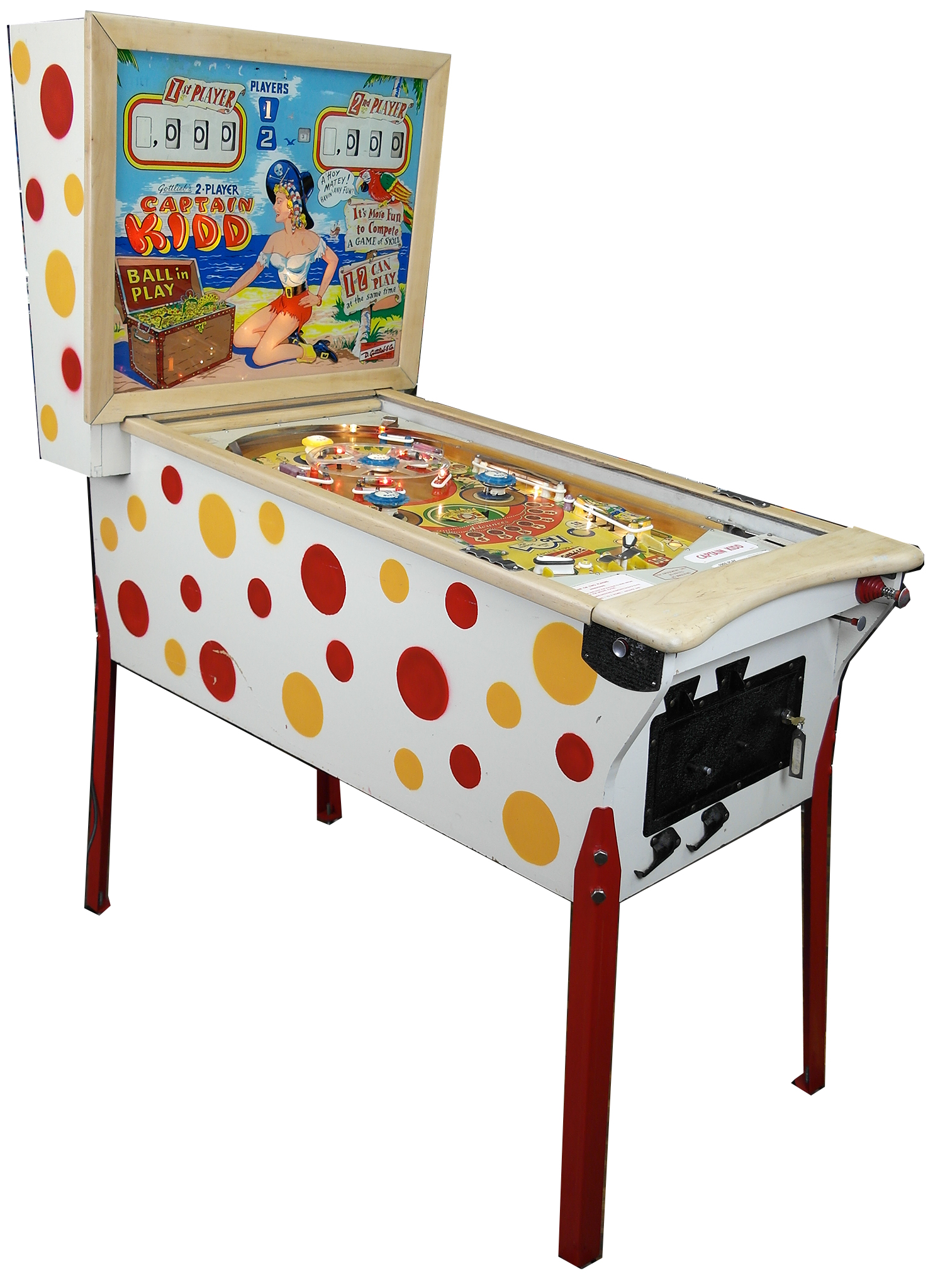 Captain Kidd Gottlieb -1960 - Gameroom.se flipper och jukebox