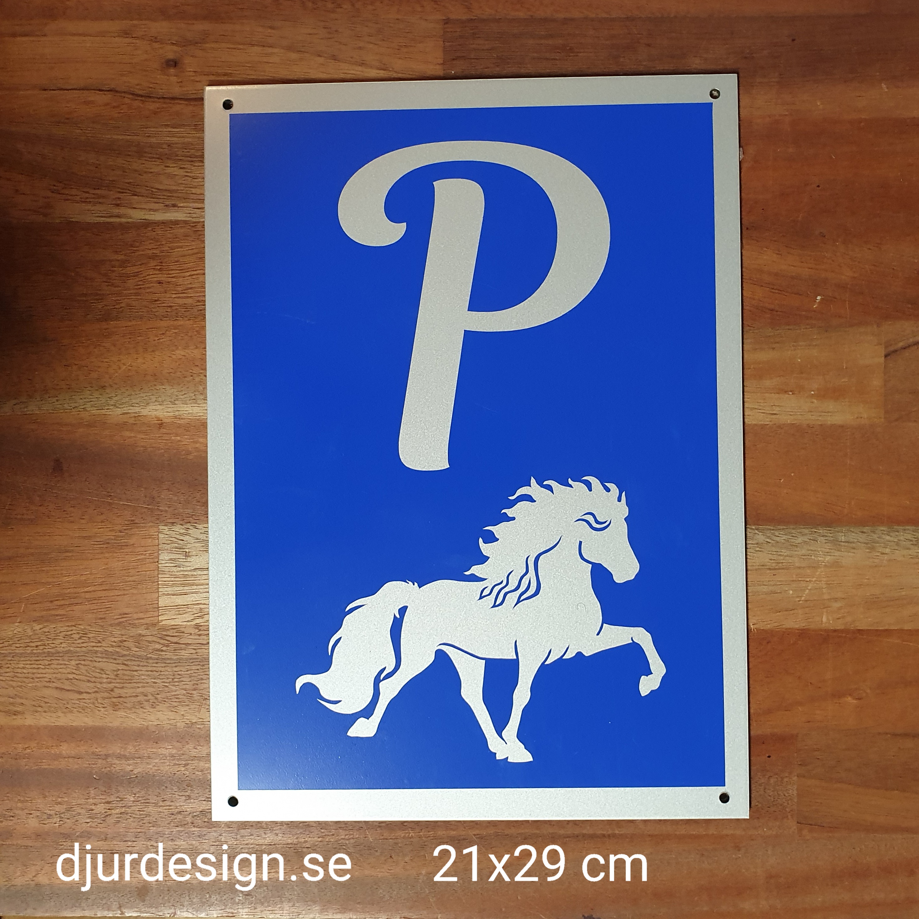 Djurdesign / Ice Horse Design / A Design 1 - P skylt med islandshäst nr1
