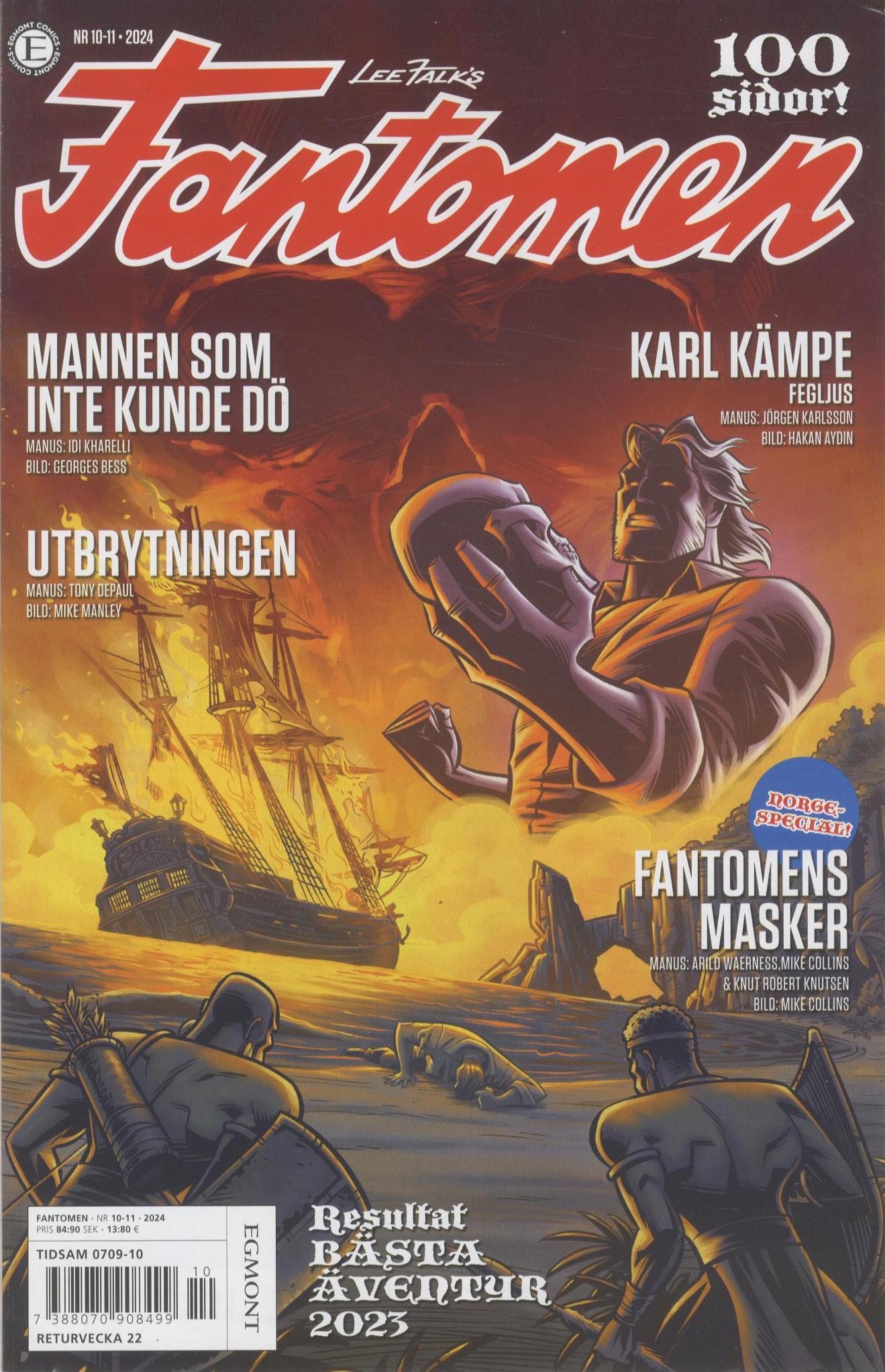 Fantomen 2024 nr 10/11, Mannen som inte kunde dö! - Seriekällaren