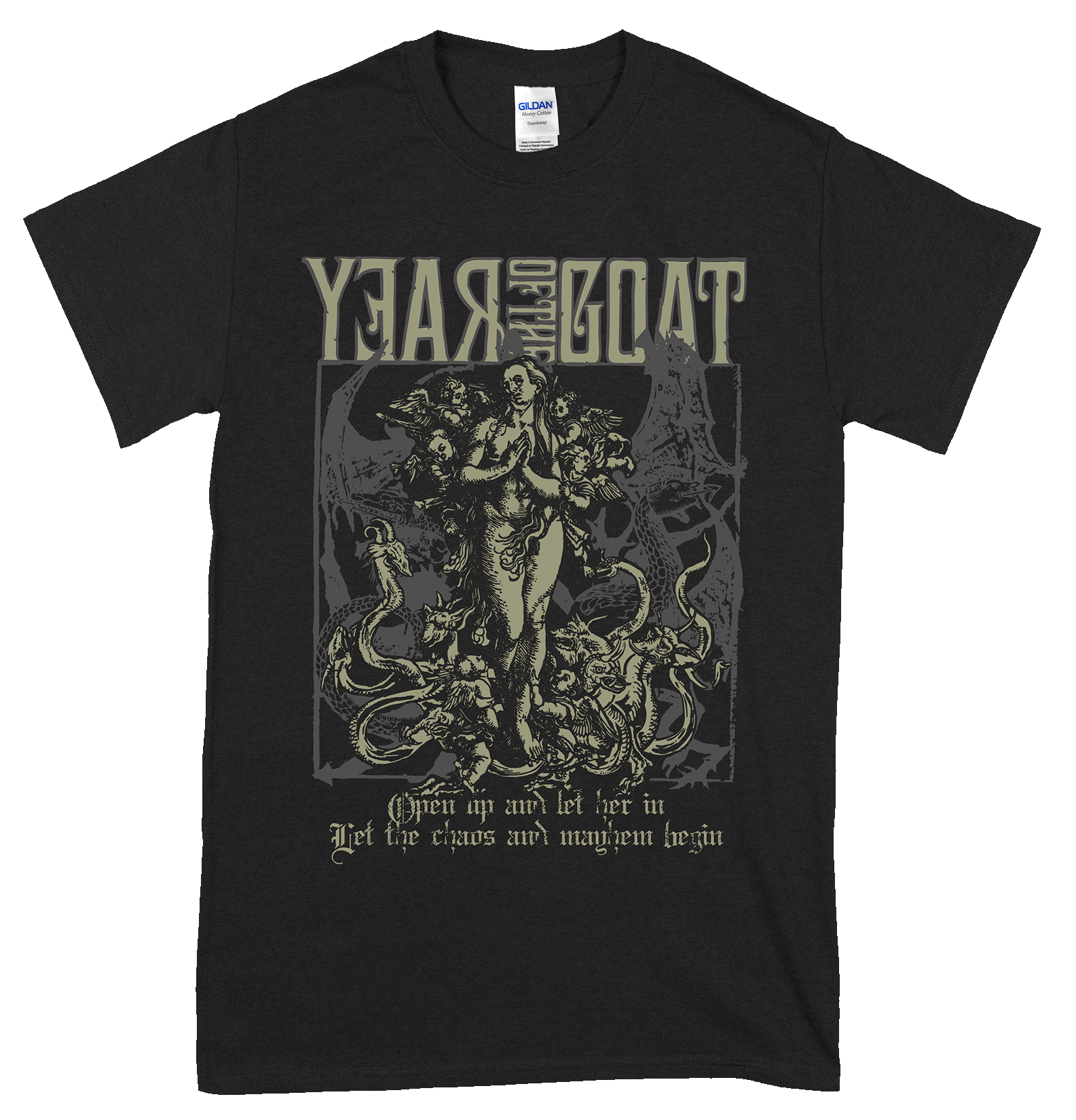 YEAR OF THE GOAT - Let The Chaos T-shirt - TRUST NO ONE RECORDINGS