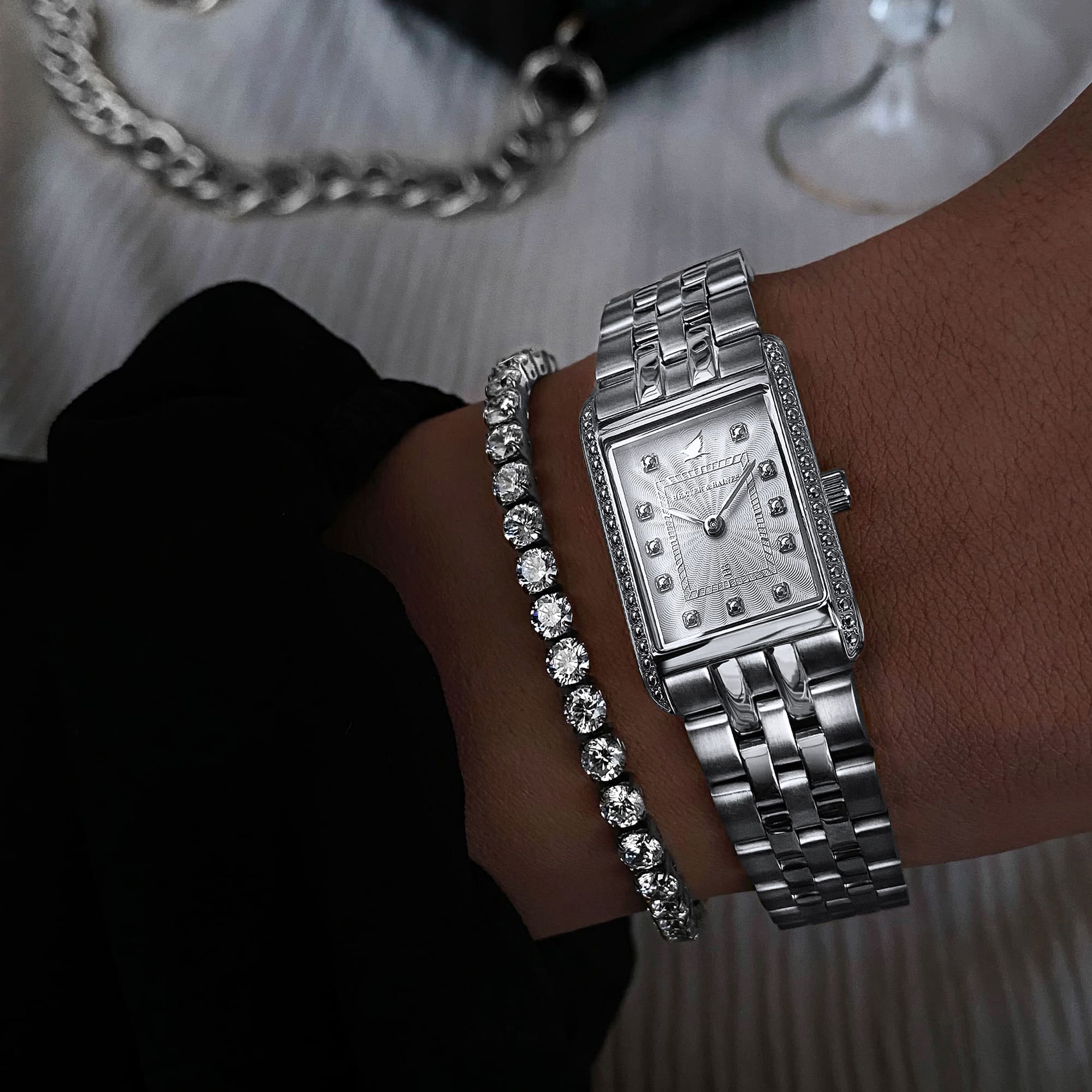 H&B Gala, Silver & White - Hexter & Baines - US